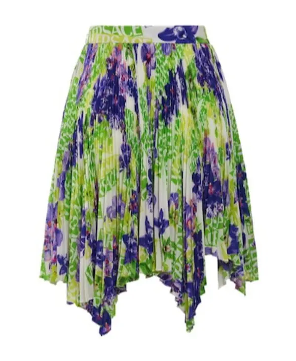 Versace Pleated Mini Skirt