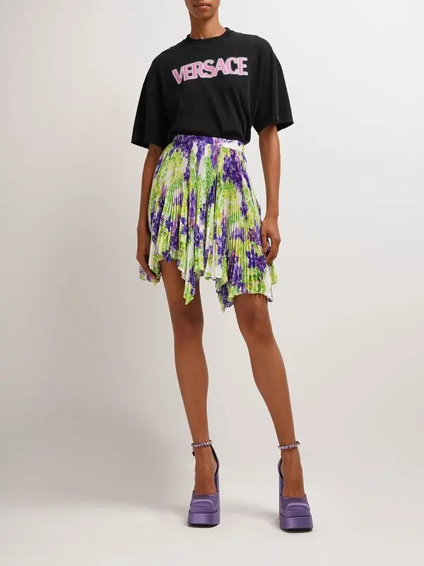 Versace Pleated Mini Skirt