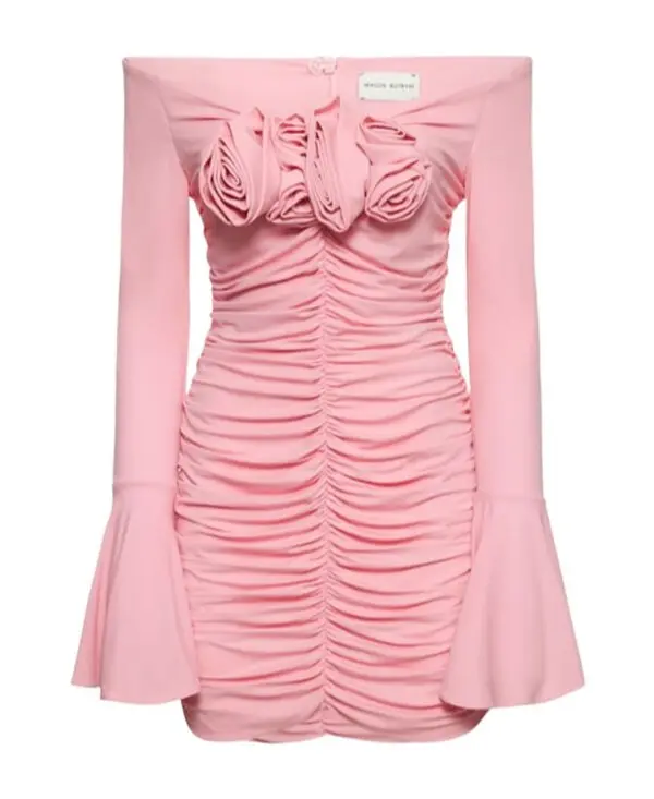 Magda Butrym Mini Dress With Trumpet Sleeves