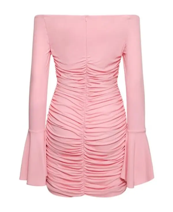 Magda Butrym Mini Dress With Trumpet Sleeves