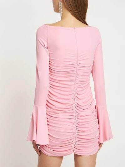 Magda Butrym Mini Dress With Trumpet Sleeves