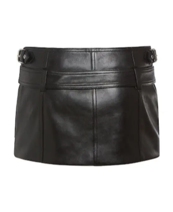 Versace Leather Mini Skirt