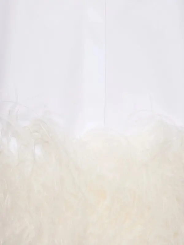 Valentino Garavani Feather Trimmed Dress