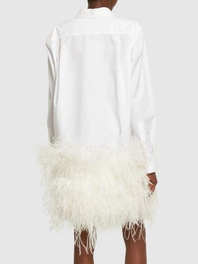 Valentino Garavani Feather Trimmed Dress