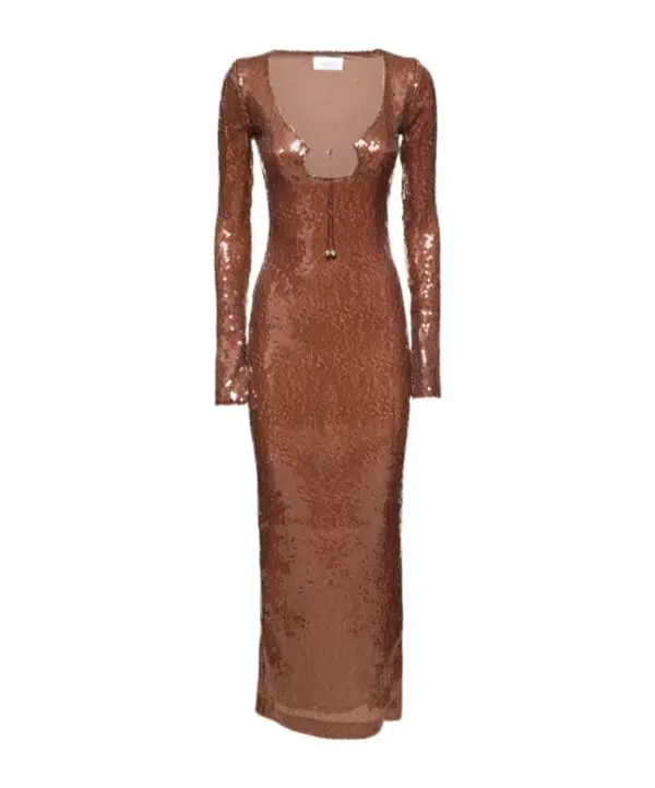 16Arlington Sequined Long-sleeved Dress