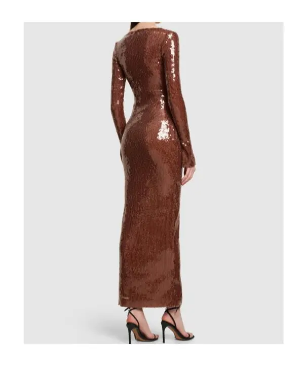16Arlington Sequined Long-sleeved Dress