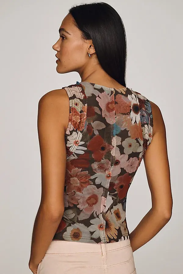 PILCRO X Kayla Plosz Antiel V-neck Ruched Tee