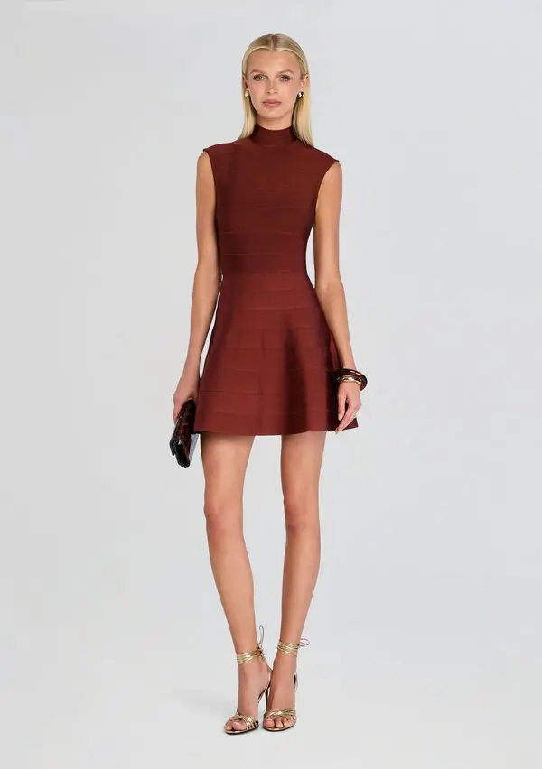 Retrofete Delyth Knit Dress - Cigar