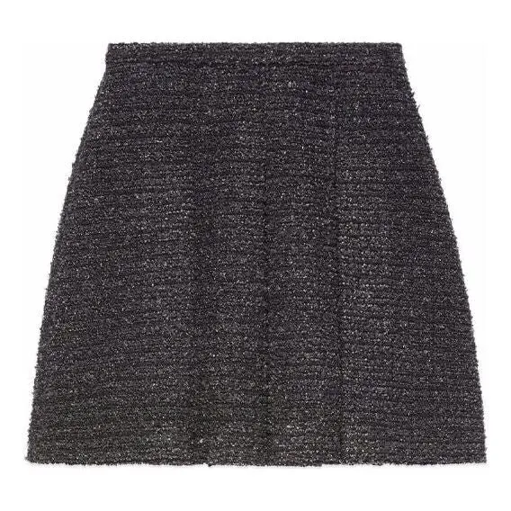 Gucci Melange Tweed Skirt