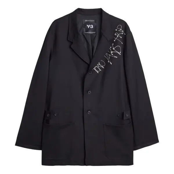 Adidas X Y-3 Chito City Graphic Wool Blazer Asia Sizing