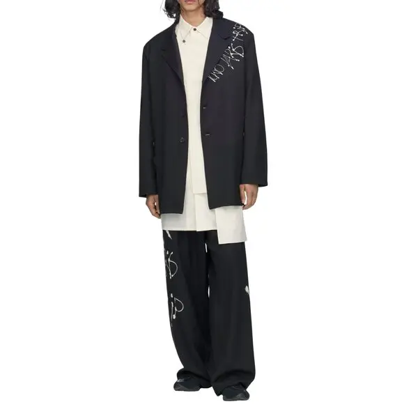 Adidas X Y-3 Chito City Graphic Wool Blazer Asia Sizing