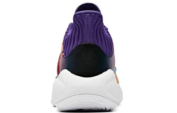ANTA Mid Top Basketball Sneakers - Purple/white/red