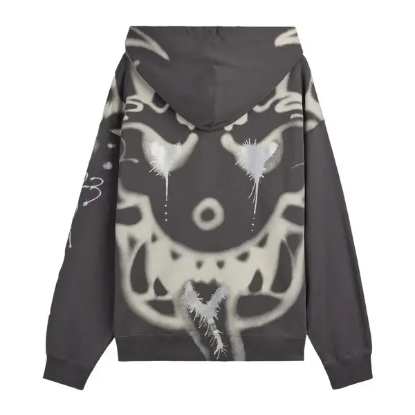 Adidas Chito Graphic French Terry Zipper Hoodie - Grey Five