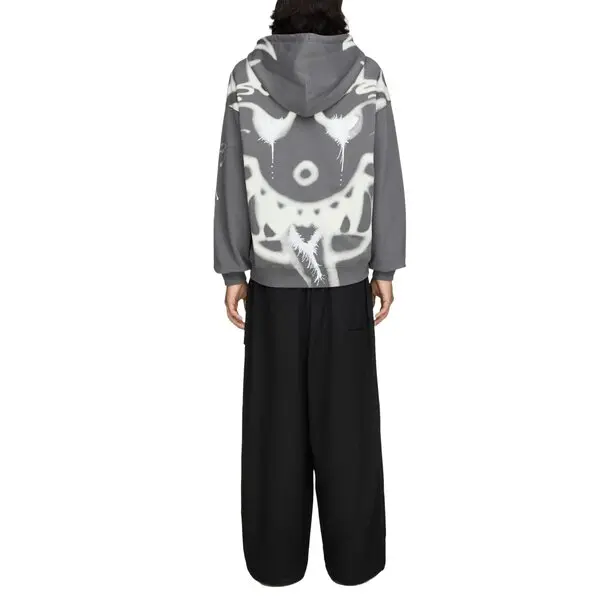Adidas Chito Graphic French Terry Zipper Hoodie - Grey Five