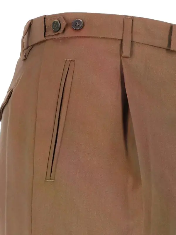 Barena Venezia Masco Pleated Virgin Wool Trousers