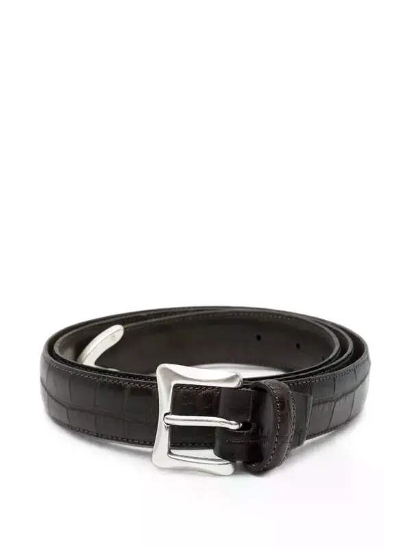 ERALDO Crocodile-effect Buckle Belt