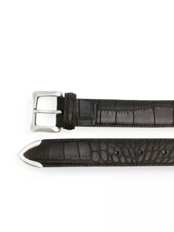ERALDO Crocodile-effect Buckle Belt