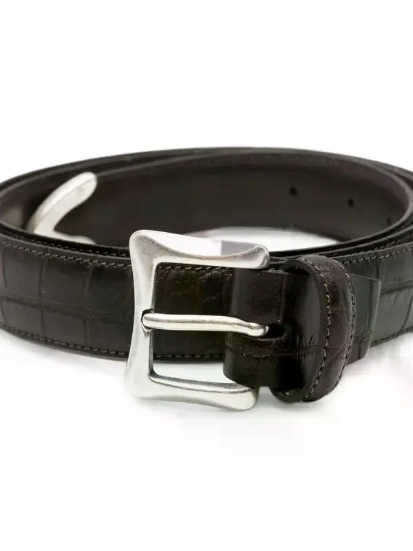 ERALDO Crocodile-effect Buckle Belt