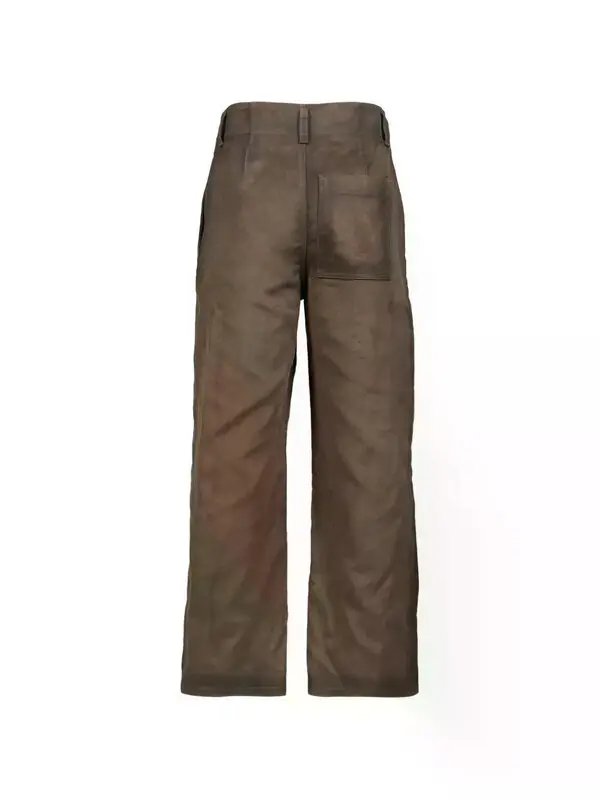 Loewe Pleated Logo-patch Trousers