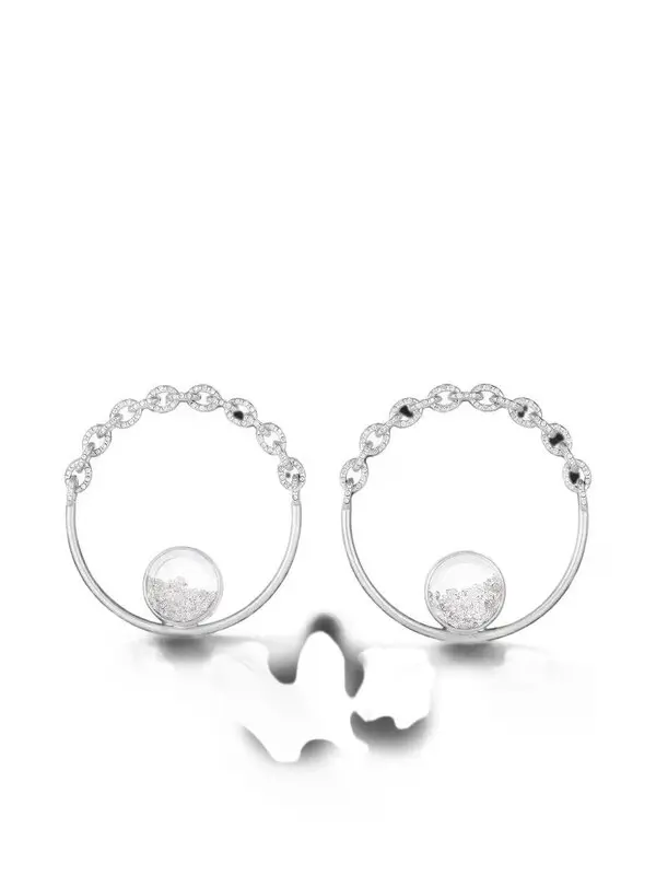Moritz Glik Trupe Kaleidoscope Shaker Hoop Earrings - Silver
