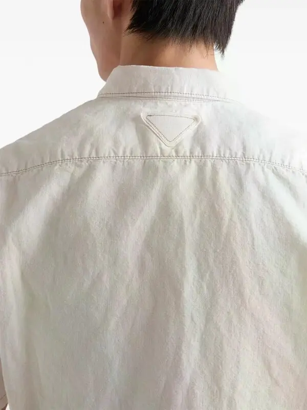 Prada Short-sleeved Chambray Shirt