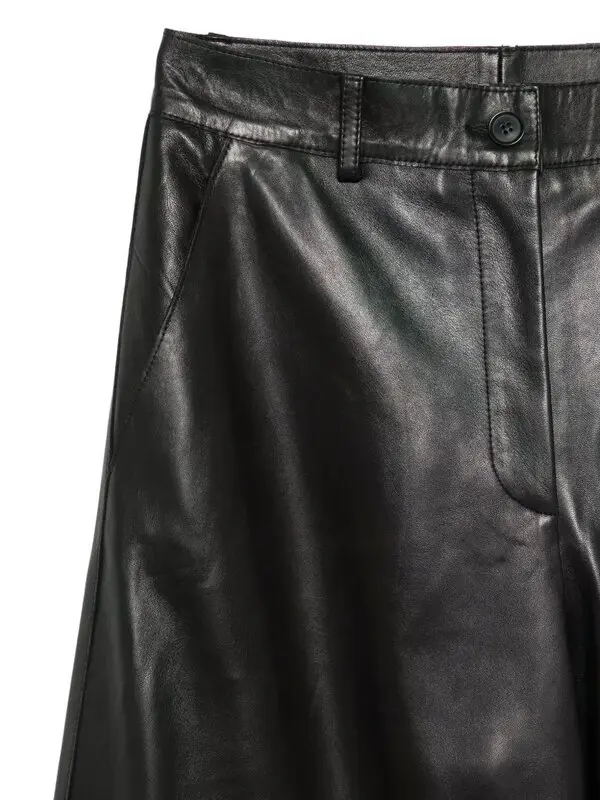 P.a.r.o.s.h Leather Wide-leg Trousers