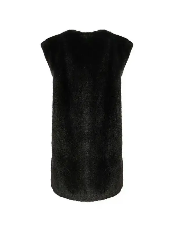 Herno Faux-fur Gilet - Black