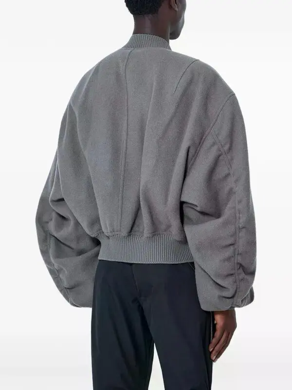 Rick Owens Secchia Flight In Dust Boiled Wool Jacket