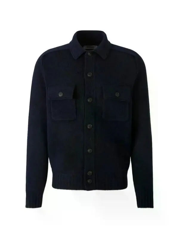 GRAN SASSO Knitted Flap-pocket Cardigan