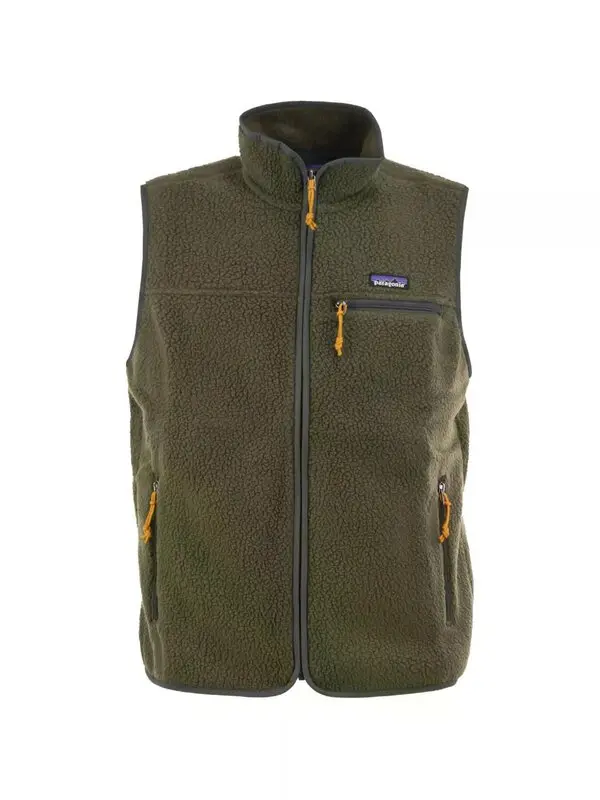 Patagonia Retro Pile Fleece-texture Gilet - Green