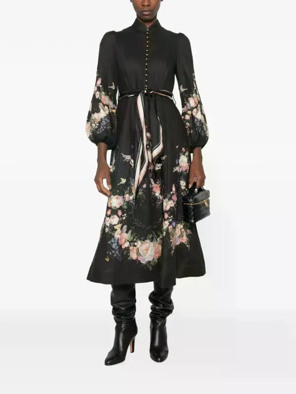 Zimmermann Valiant Button-up Maxi Dress - Black