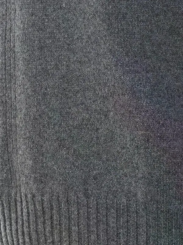 Alpha Studio Half-zip High-neck Sweater - Grey