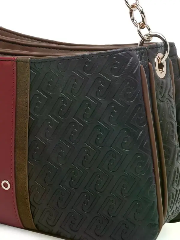 Liu Jo Monogram-embossed Panelled Shoulder Bag