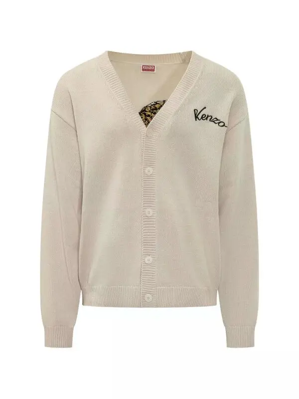 Kenzo Jumping Tiger Embroidered Cardigan