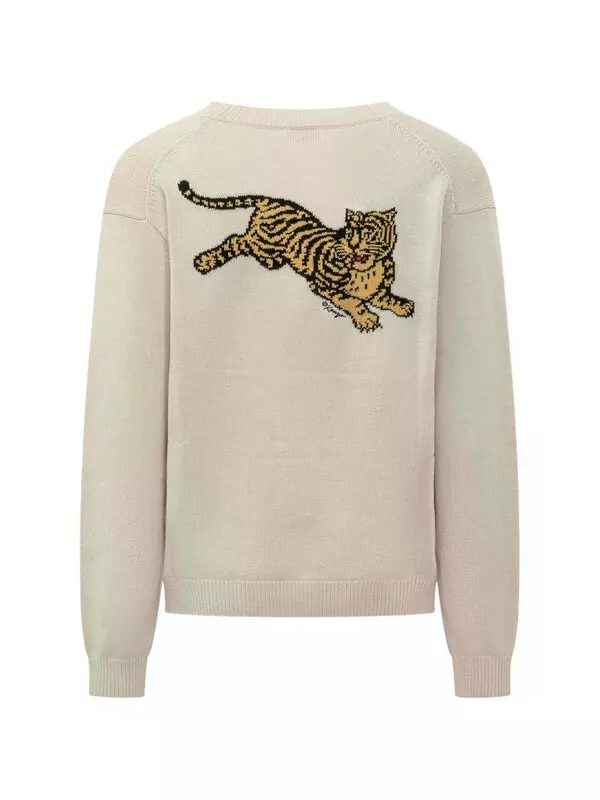 Kenzo Jumping Tiger Embroidered Cardigan