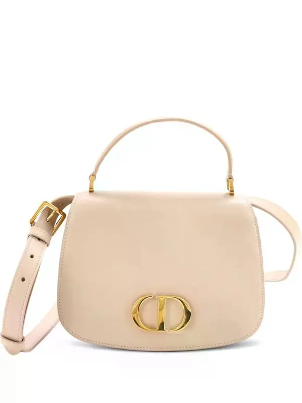 Dior Leather Top Handle Satchel Bag - Neutrals