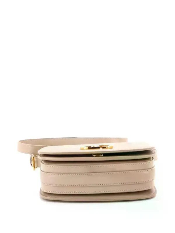 Dior Leather Top Handle Satchel Bag - Neutrals