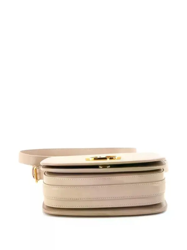 Dior Leather Top Handle Satchel Bag - Neutrals
