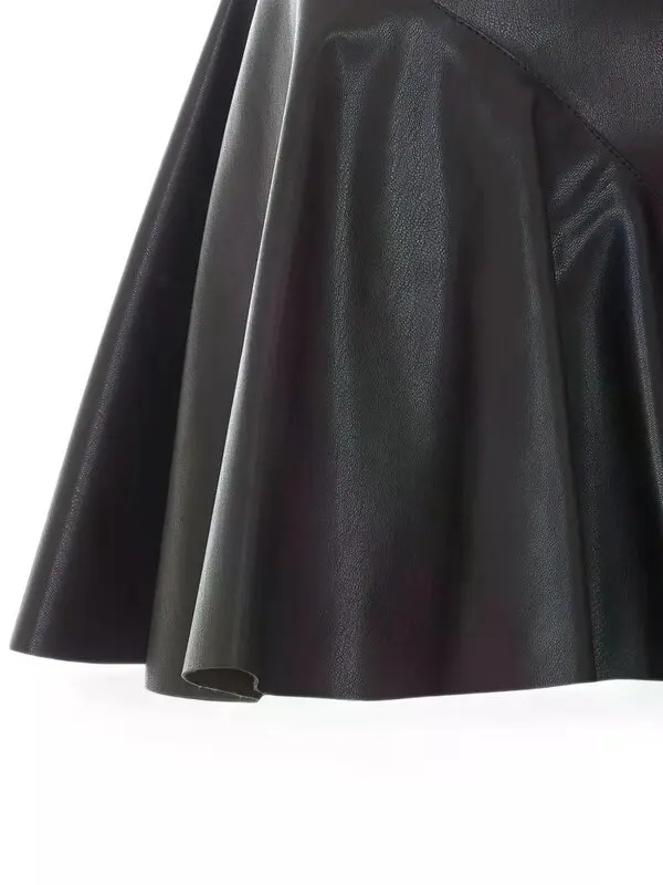 ANIYE BY Caly Faux-leather Flared Mini Shorts