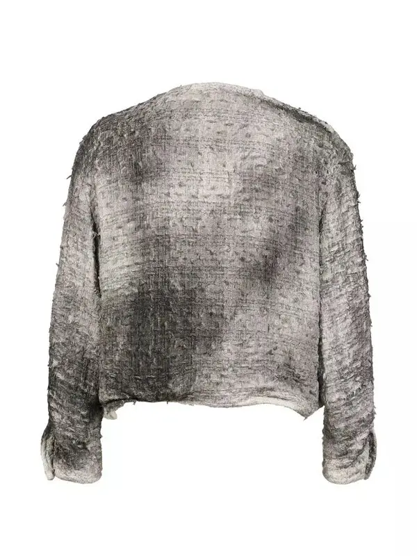 DOUBLET Distressed-effect Bouclé Jacket