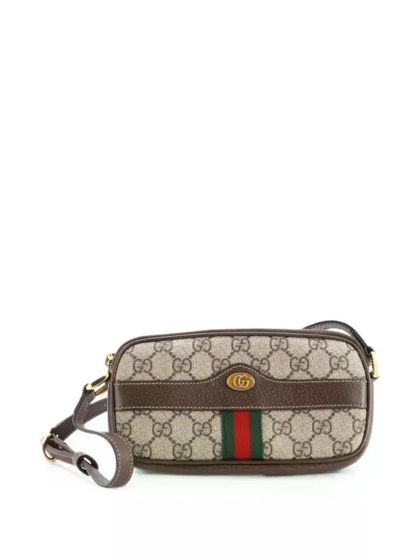 Gucci Ophidia Gg Coated Canvas Mini Cross Body Bag