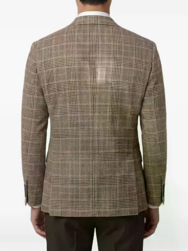 LARDINI Prince Of Wales Check Single-breasted Blazer