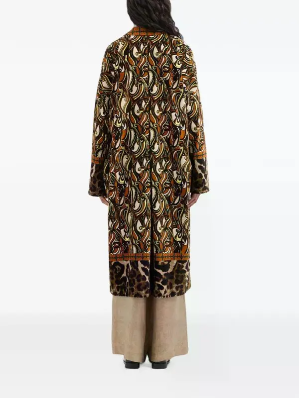 PIERRE-LOUIS MASCIA Revdox Patterned Animal-print Coat