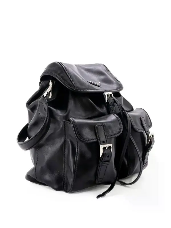 Prada Double Pocket Soft Calf Small Shoulder Bag