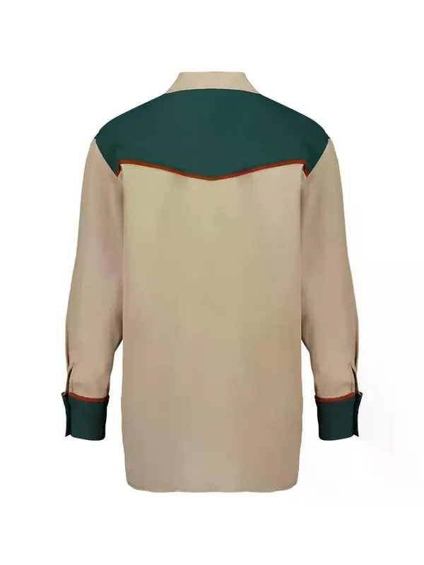 PAULA Piping-detail Cowboy Shirt