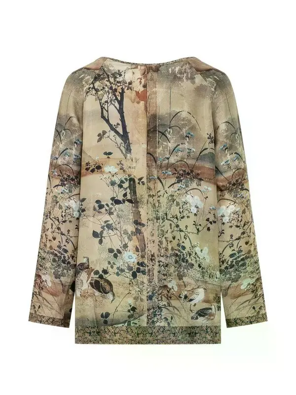 PIERRE-LOUIS MASCIA Aloe Landscape-print Blouse