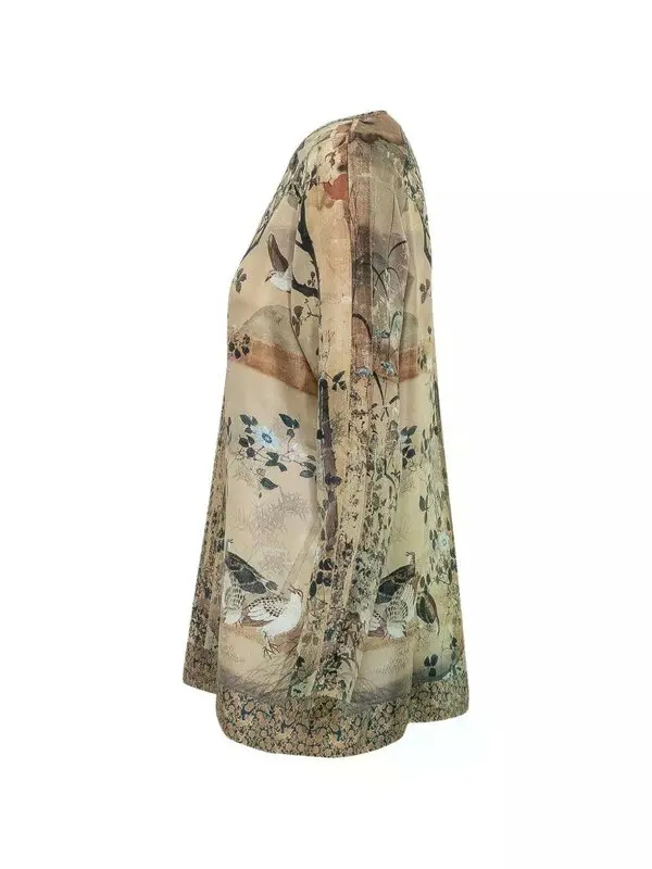 PIERRE-LOUIS MASCIA Aloe Landscape-print Blouse