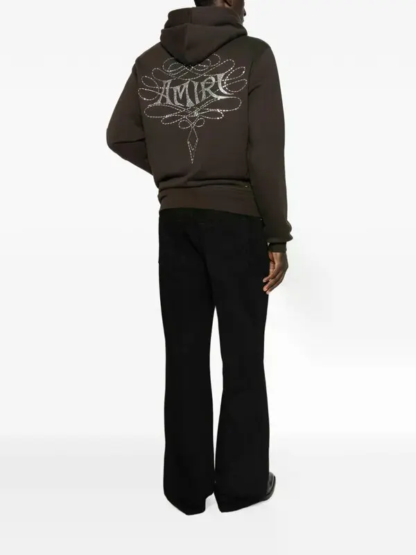Amiri Lasso Crystal-embellished Hoodie