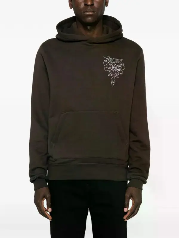 Amiri Lasso Crystal-embellished Hoodie