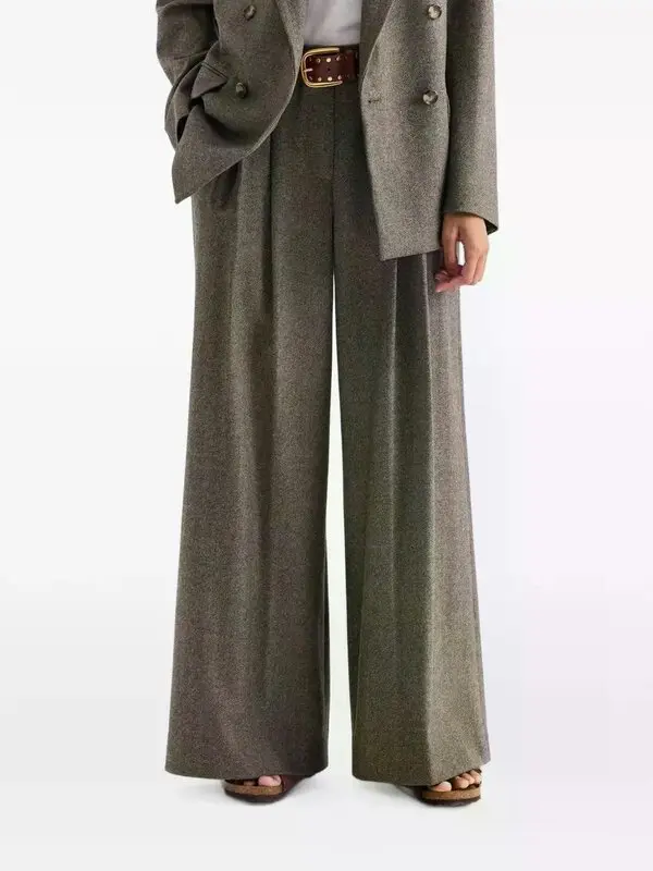 TWP Herringbone Pleated Trousers